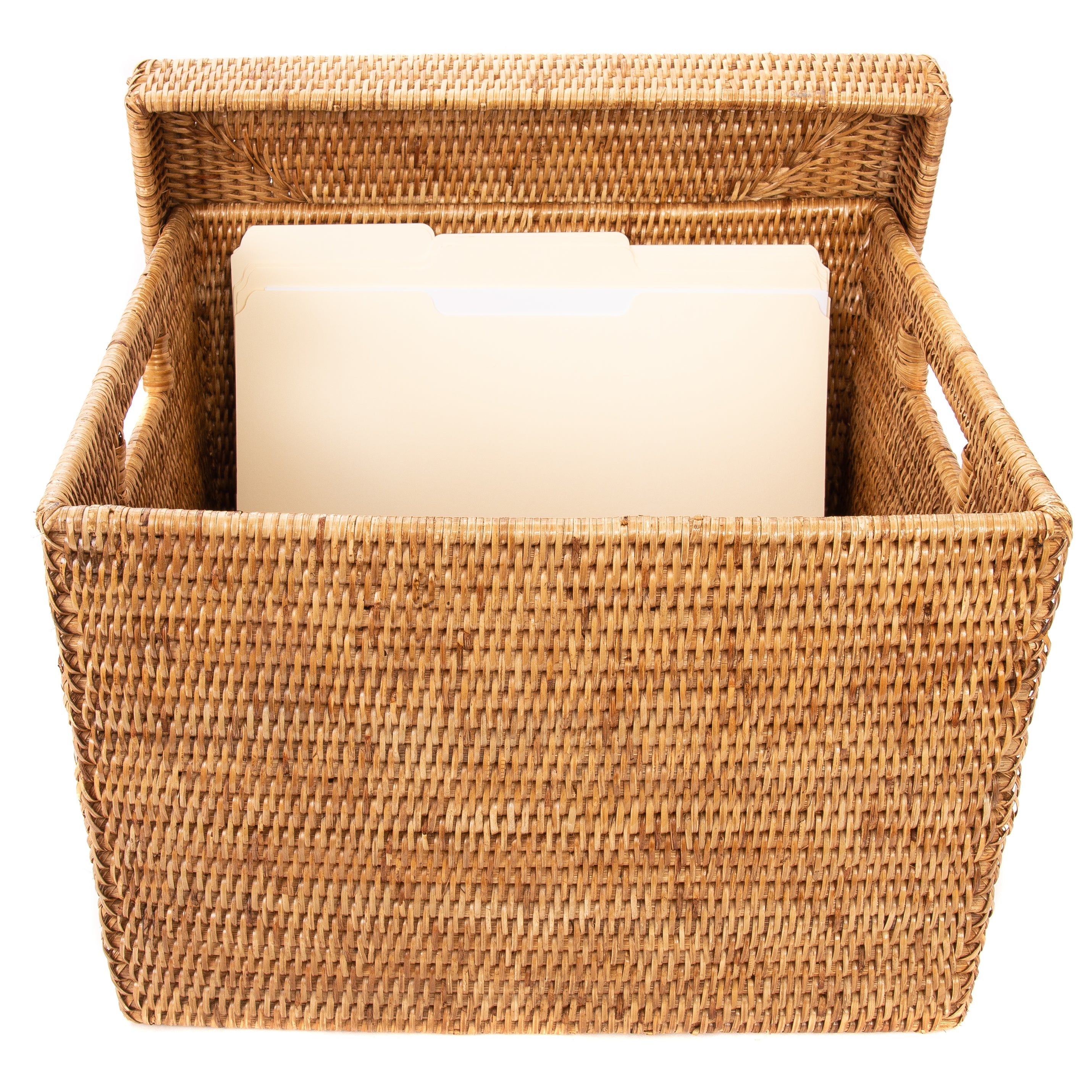 Artifacts Rattan™ Storage Box with Lid - Letter File - Artifacts ...