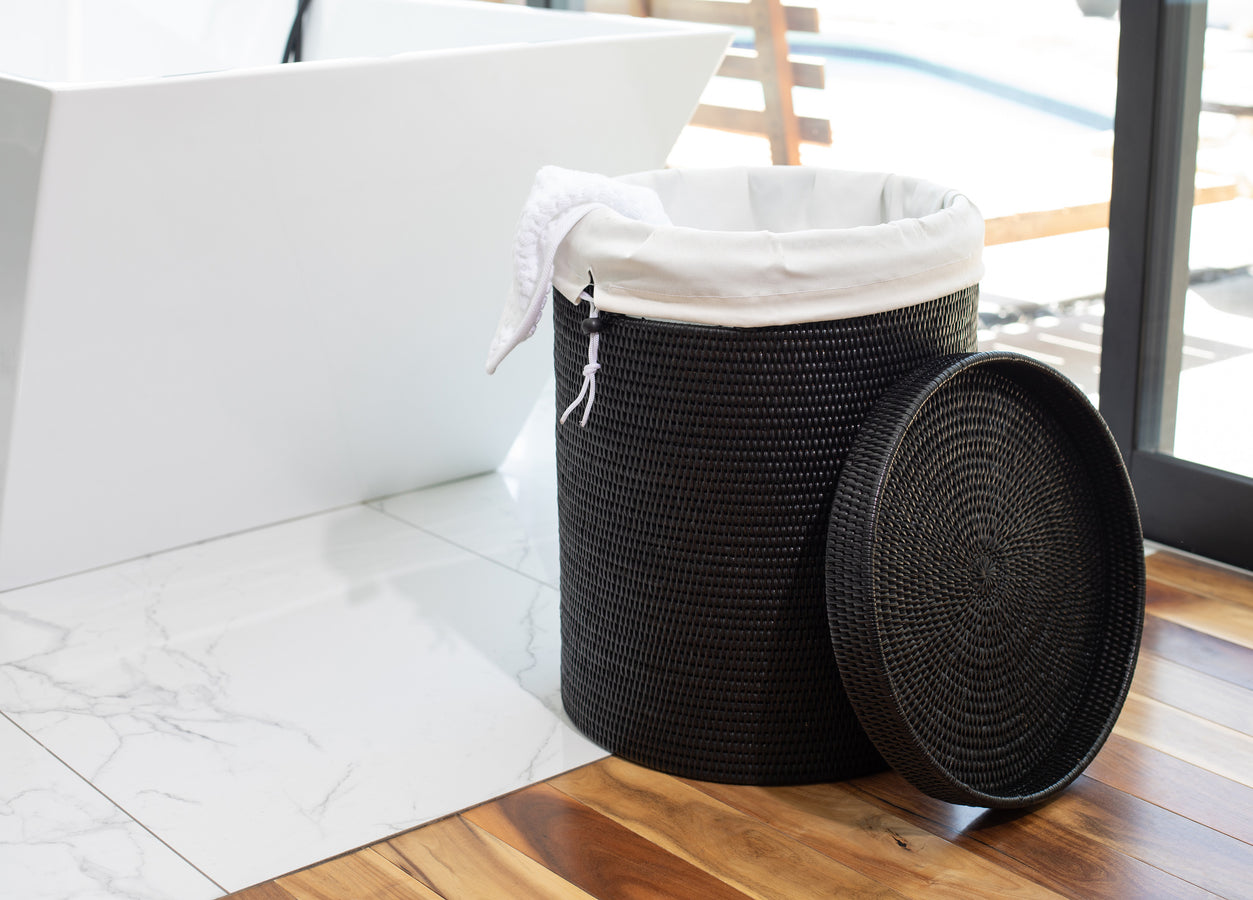 Artifacts Rattan™ Round Hamper with Lid - Artifacts Trading Company