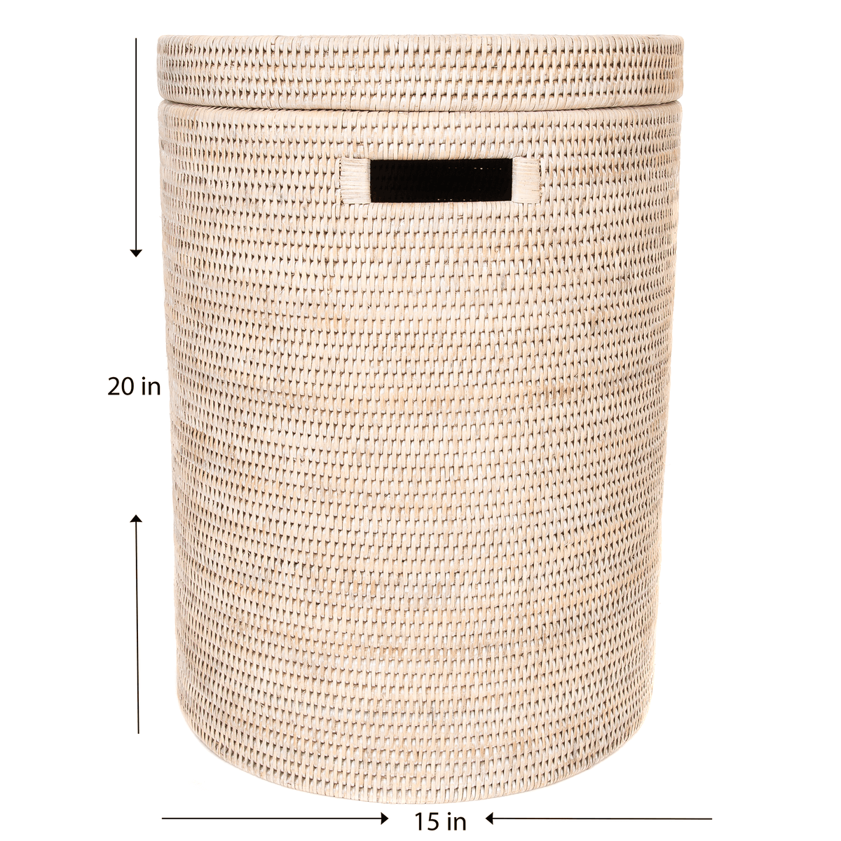 Artifacts Rattan™ Round Hamper with Lid - Artifacts Trading Company