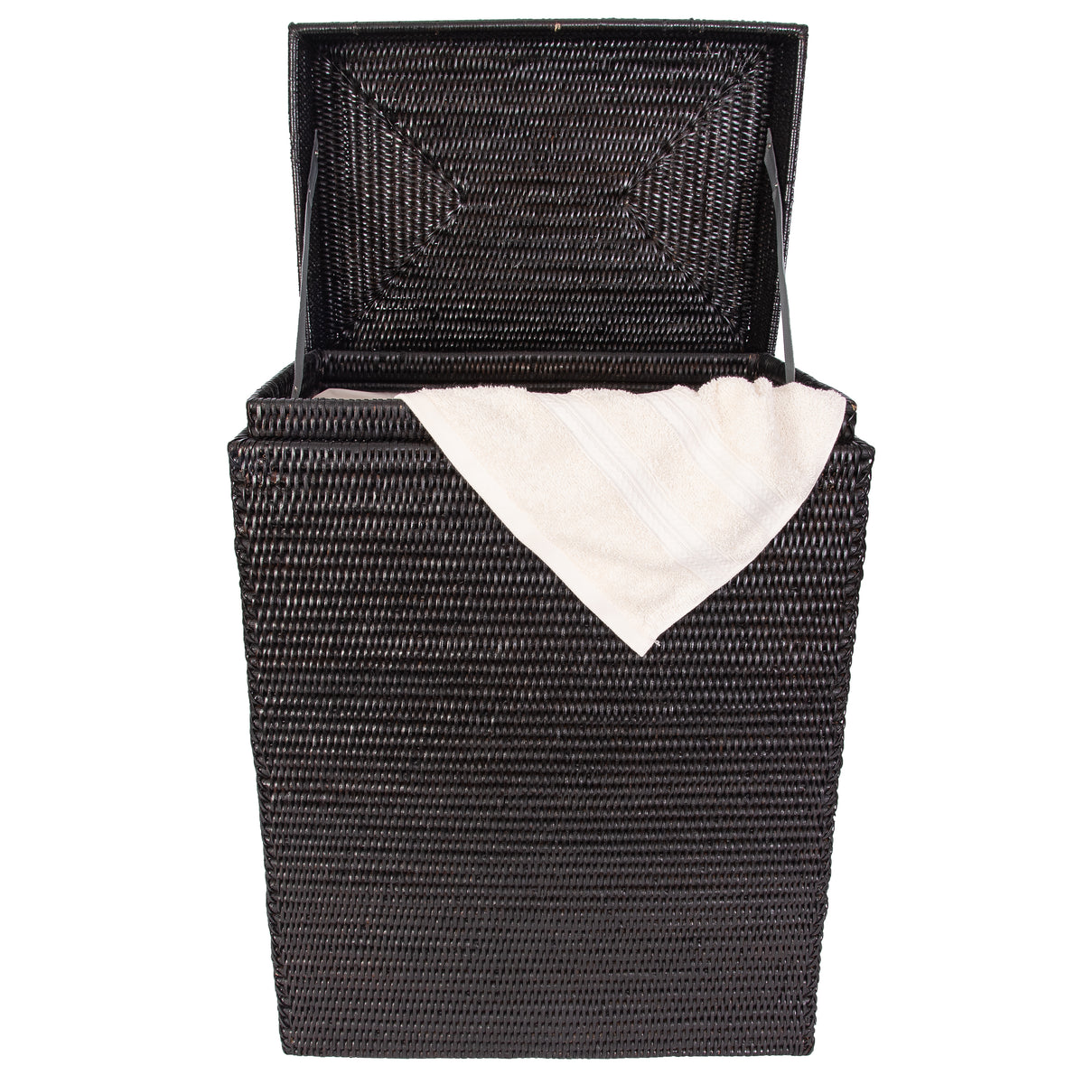 Artifacts Rattan™ Rectangular Hamper with Hinged Lid & Cloth Liner ...
